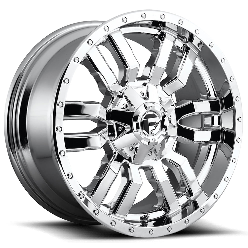 Fuel D631 Sledge 20x9 8x180 +1mm Chrome Wheel Rim 20" Inch — CWO